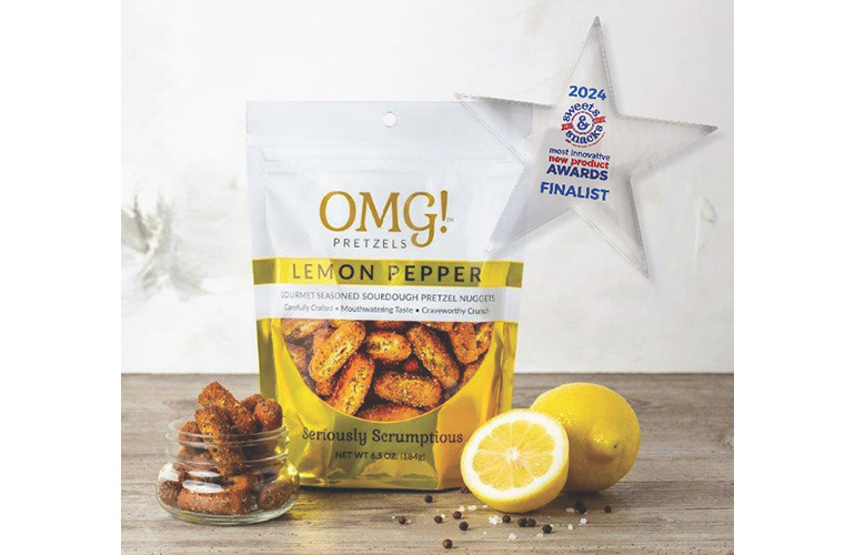 Salty Snacks Silver Award: Lemon Pepper OMG! Pretzels by OMG! Pretzels ...